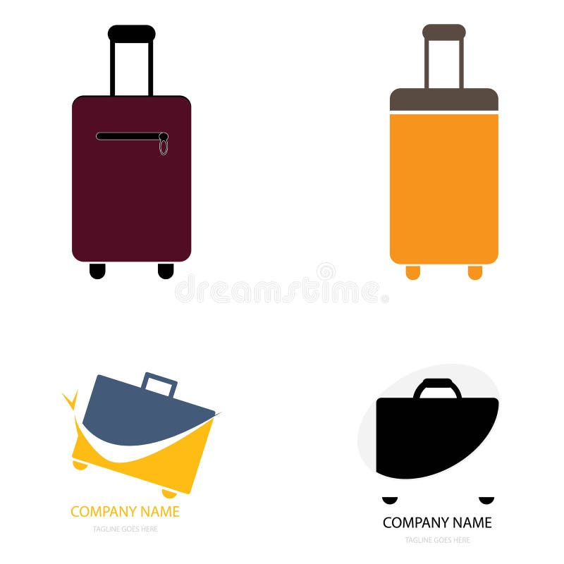Ensemble De Valise Illustration Logo Vectoriel Illustration de Vecteur ...