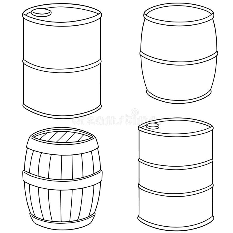 Ensemble De Vecteur De Baril Illustration de Vecteur - Illustration du ...