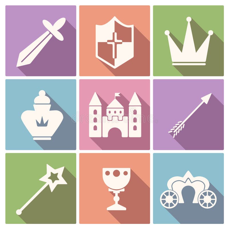 Ensemble d'icône de conte illustration de vecteur. Illustration du ...