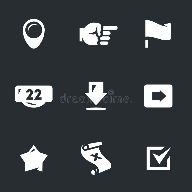 Ensemble De Vecteur D'icônes D'indicateur Illustration de Vecteur ...