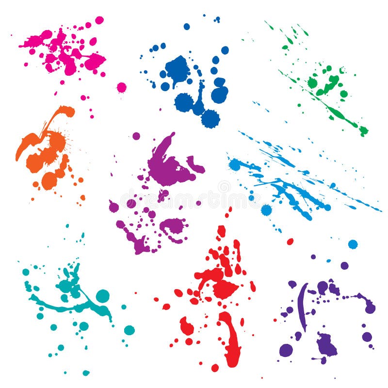 Ensemble De Vecteur De Taches Illustration de Vecteur - Illustration du ...