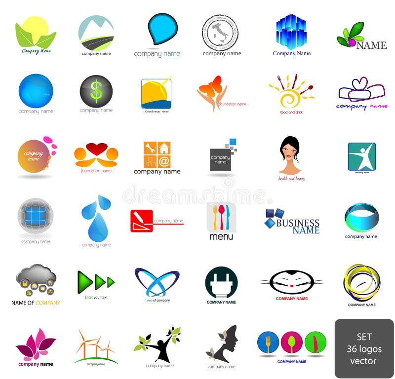 Ensemble - logos illustration stock. Illustration du cercle - 30341017