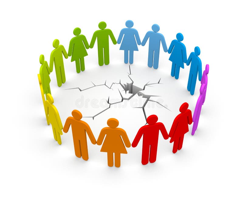 Ensemble nous sommes forts illustration stock. Illustration du ...