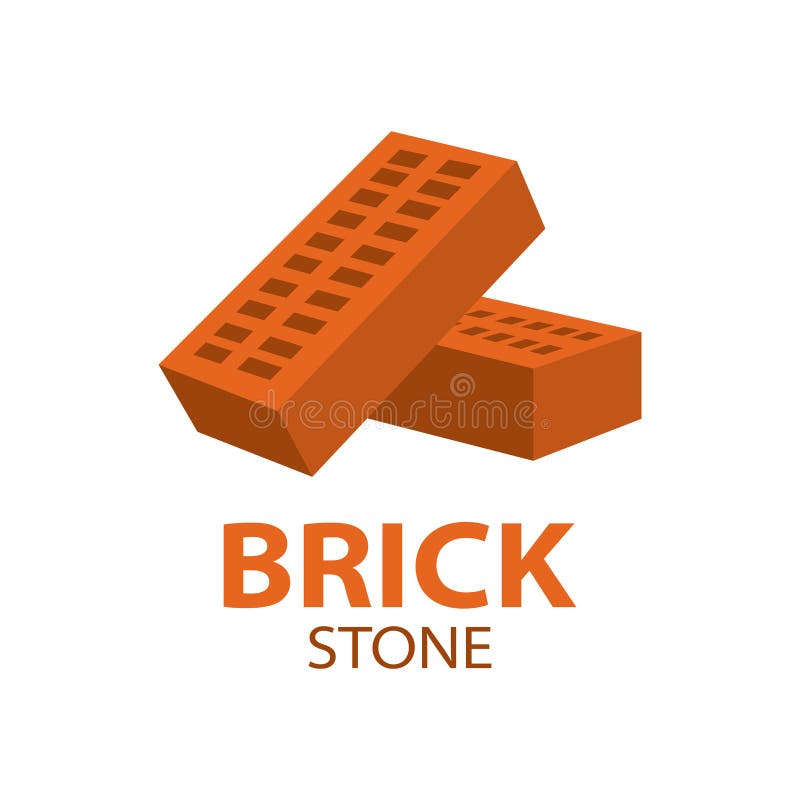 Ensemble Vectoriel De Logos Construction De Briques Illustration de ...