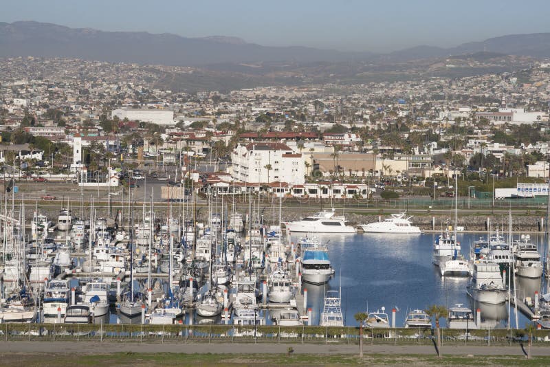 Ensenada Port in Mexico - Aerial View Editorial Stock Photo - Image of ...