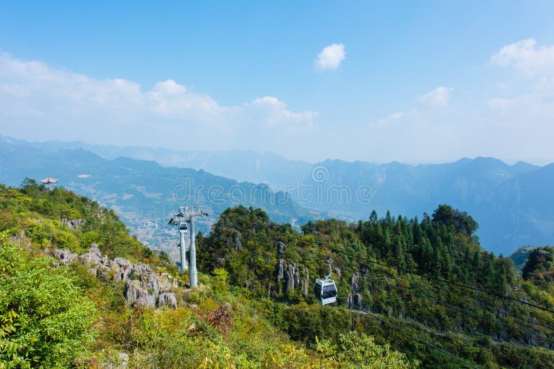 Enshi Grand Canyon photo stock éditorial. Image du culture - 93390503