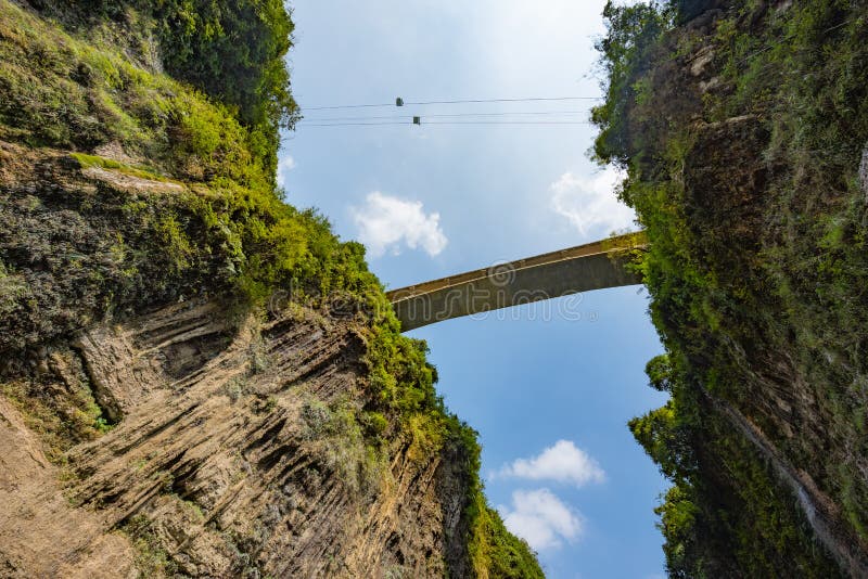 Enshi Grand Canyon stock photo. Image of famous, scenic - 148330314