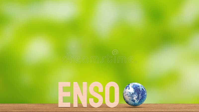 The ENSO Word and Earth for Global Warming or Climate Change Crisis 3d ...
