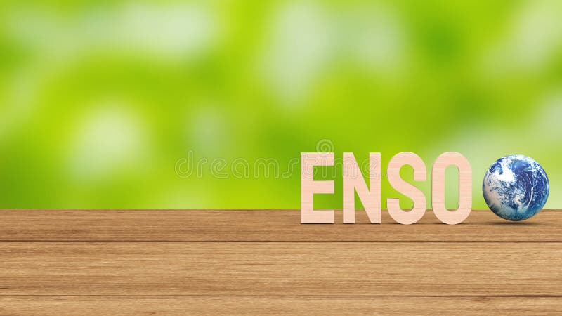 The ENSO Word and Earth for Global Warming or Climate Change Crisis 3d ...