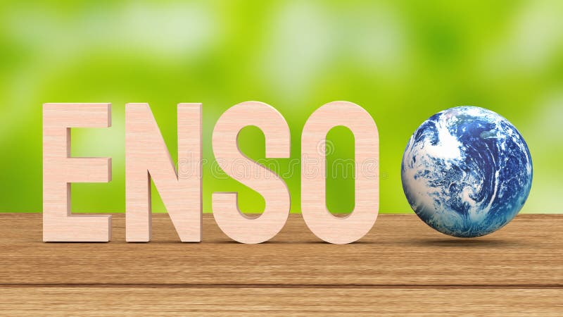 The ENSO Word and Earth for Global Warming or Climate Change Crisis 3d ...