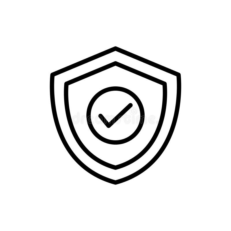 Ensure icon stock vector. Illustration of confidence - 338265607