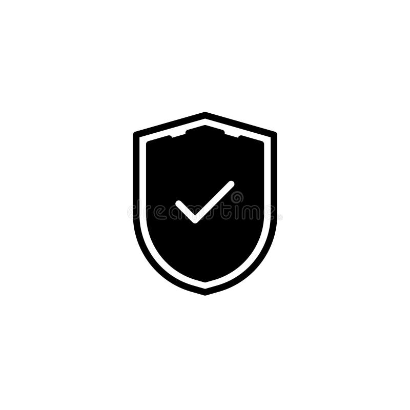 Ensuring Checkmark Protection with a Shield Strategy Stock Vector ...