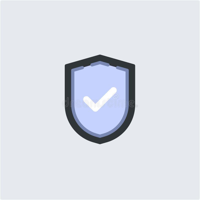 Ensuring Checkmark Protection with a Shield Strategy Stock Vector ...