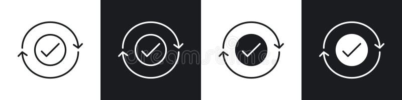 Ensure icon stock illustration. Illustration of flat - 341276938