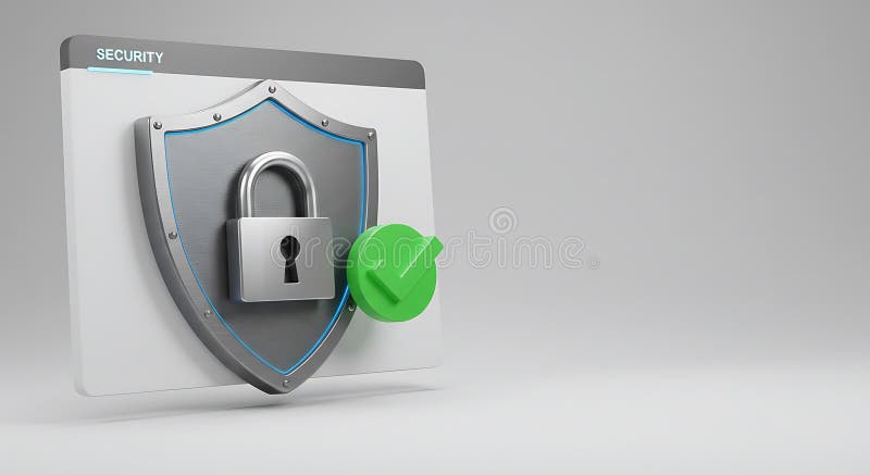 Ensuring Online Security with a Secure Shield and Padlock Confirmation ...