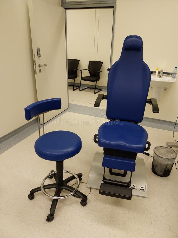 Ent Patient Chair with Doctor Stool Stock Photo - Image of stool ...