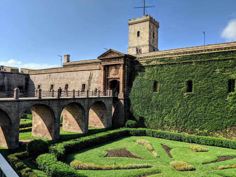 Barcelona Castle stock photo. Image of history, barcelona - 68810944