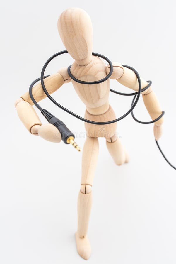 Entangled Mannequin stock photo. Image of cable, plug - 33104342