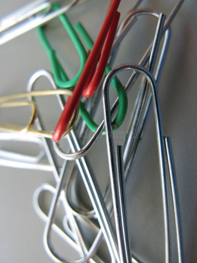 Entangled paperclips stock image. Image of varying, clips - 3241249