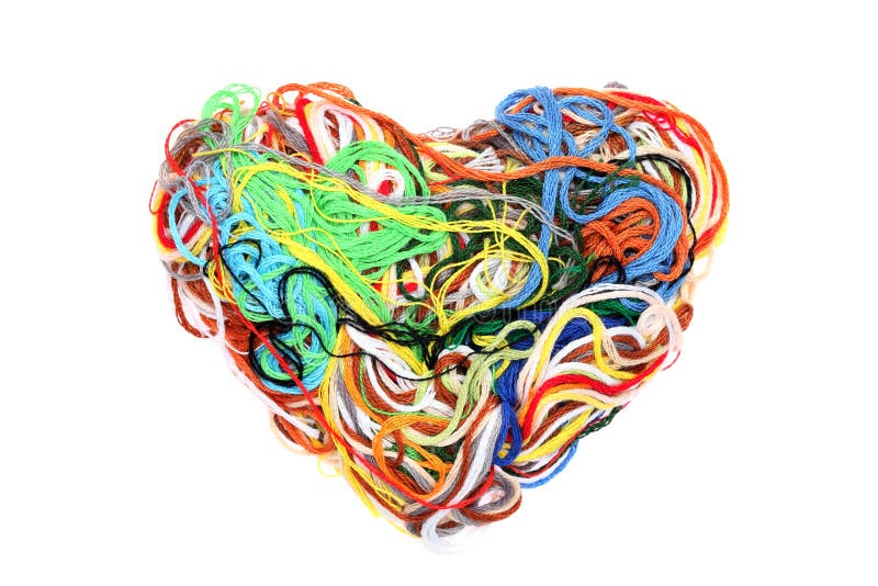 Entangled threads stock photo. Image of material, colored - 17661470