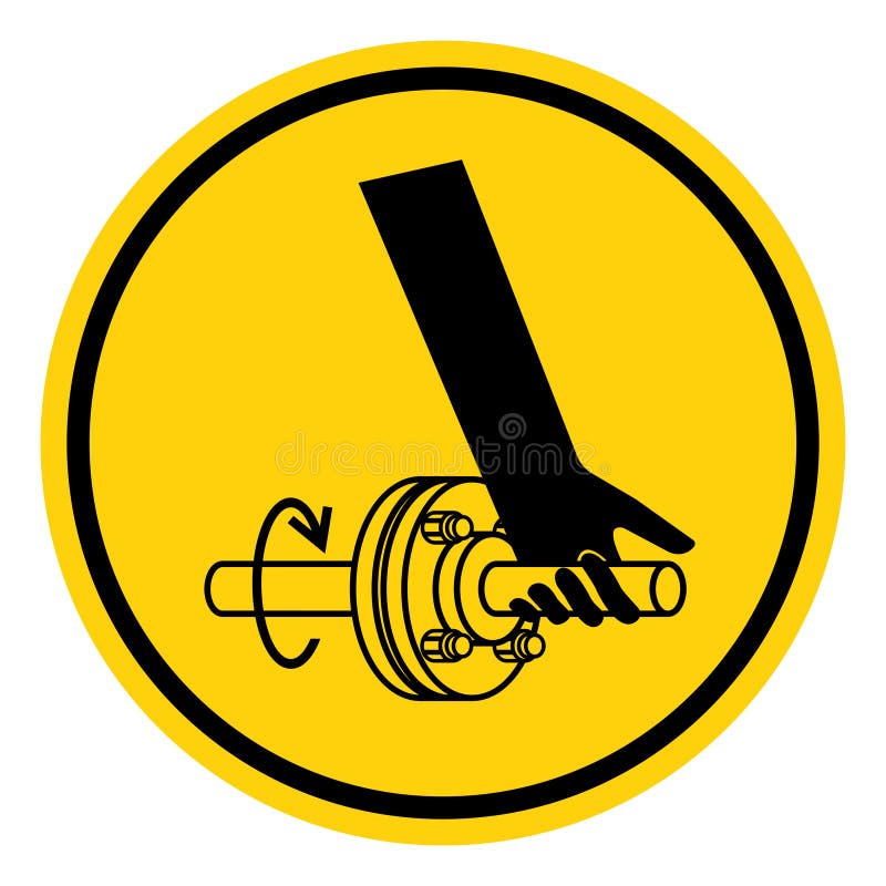 Entanglement of Hand Rotating Shaft Symbol Sign, Vector Illustration ...