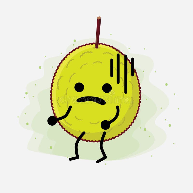 Entawak Jackfruit Mascot Character Illustration Stock Illustration ...
