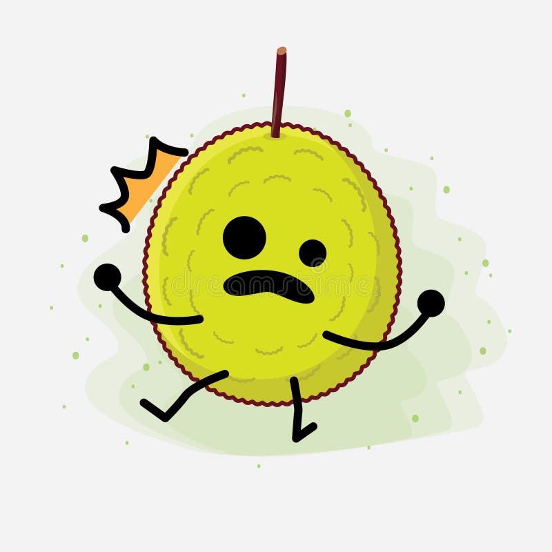 Entawak Jackfruit Mascot Character Illustration Stock Vector ...