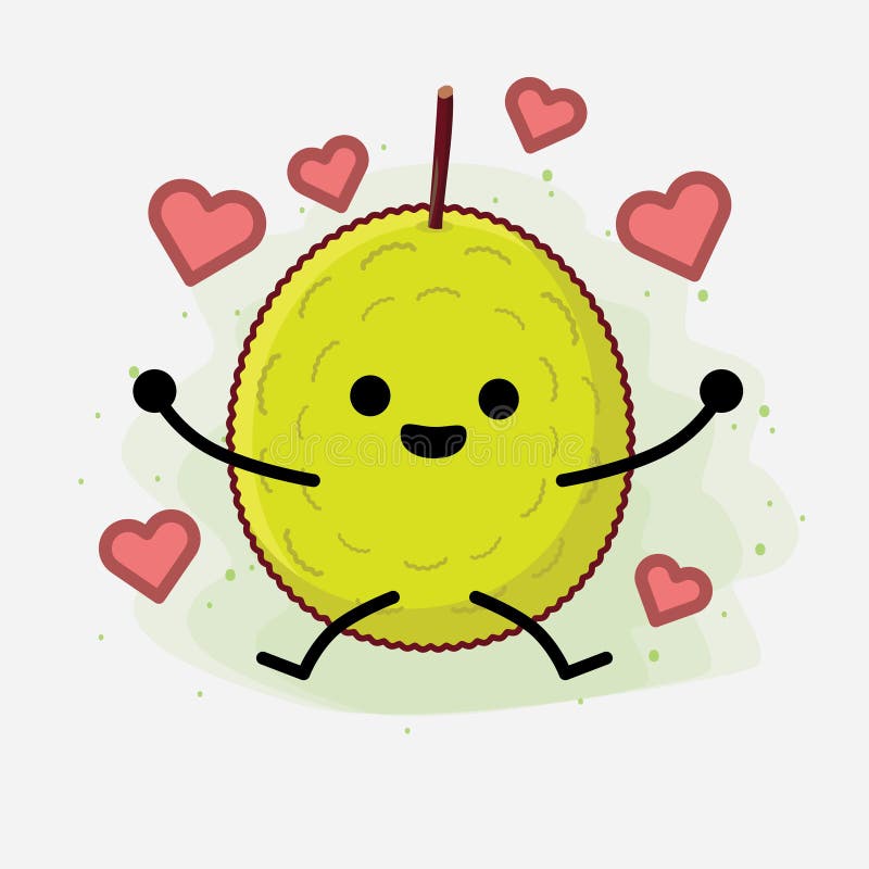 Entawak Jackfruit Mascot Character Illustration Stock Vector ...