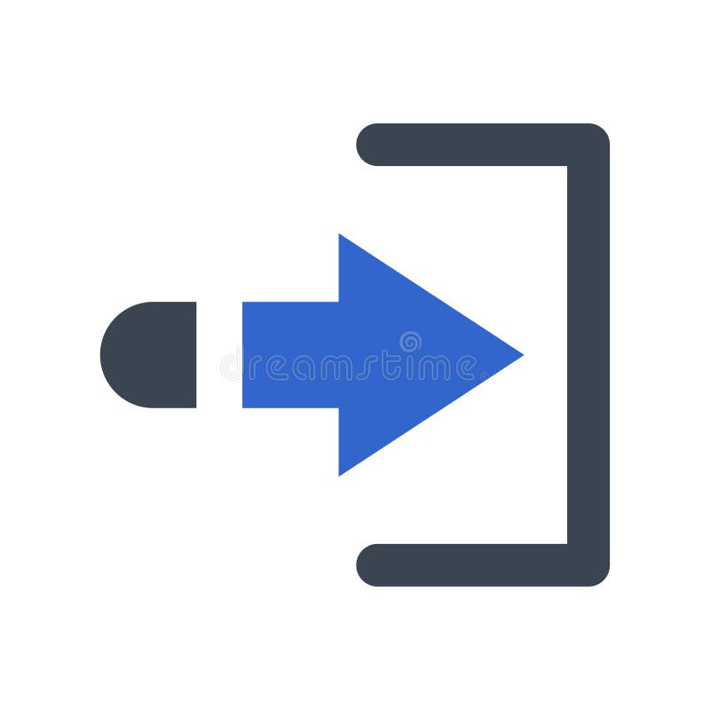 Enter arrow icon stock vector. Illustration of icon - 219805040