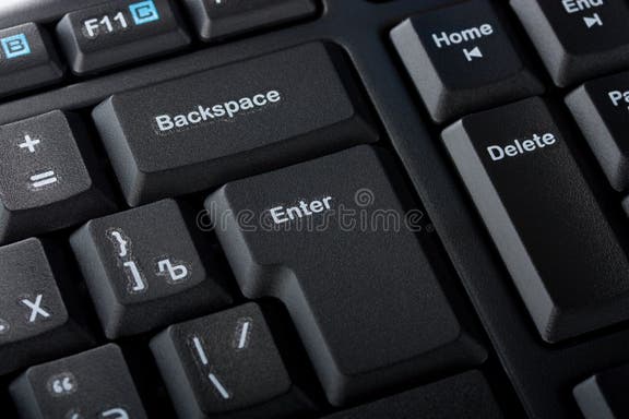 Enter Backspace Delete stock photo. Image of button, macro - 20552048