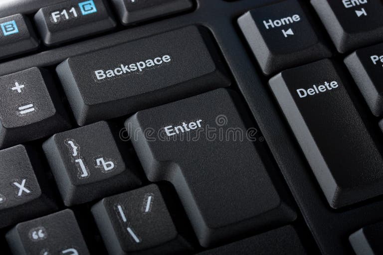 Enter Backspace Delete stock photo. Image of button, macro - 20552048