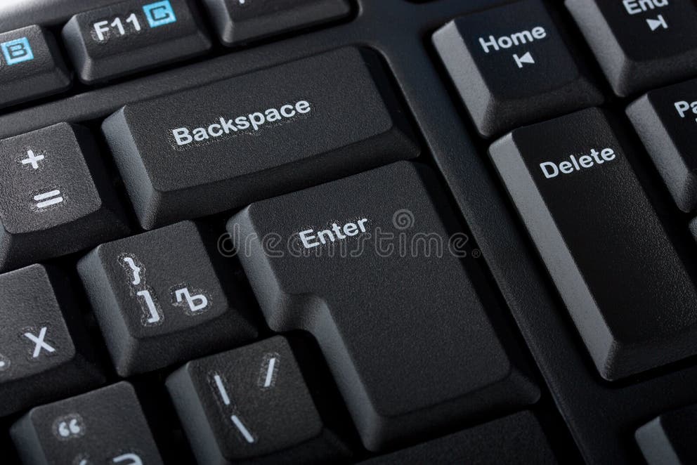 Enter Backspace Delete stock photo. Image of button, macro - 20552048