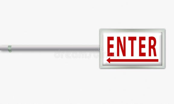 Enter board stock illustration. Illustration of cardboard - 15580491