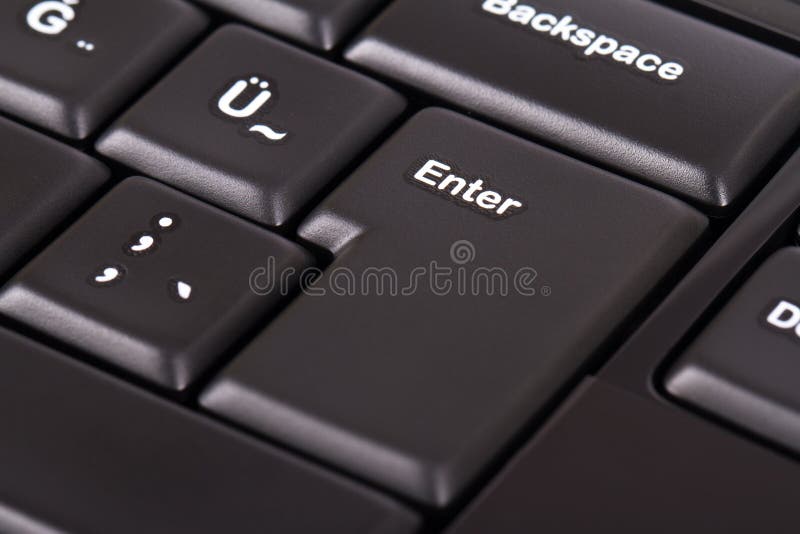 Enter Button stock photo. Image of electronic, black - 34873768