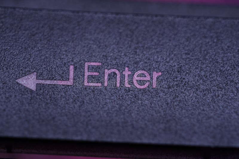 Enter Button on Keyboard. Element of Design Stock Image - Image of ...