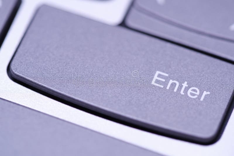 Enter Button on Keyboard. Element of Design. Stock Photo - Image of ...