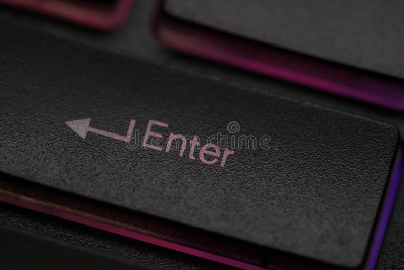 Enter Button on Keyboard. Element of Design. Stock Image - Image of ...