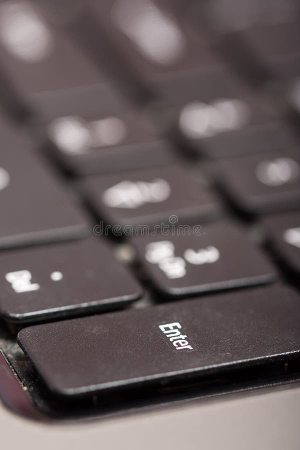 Enter Button on the Pc Keyboard Stock Image - Image of notebook, data ...