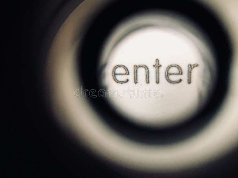 Enter Button Signal, Button Sign Stock Photo - Image of close, keyboard ...