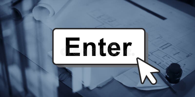 Enter Click Open Load Page Concept Stock Photo - Image of online, click ...