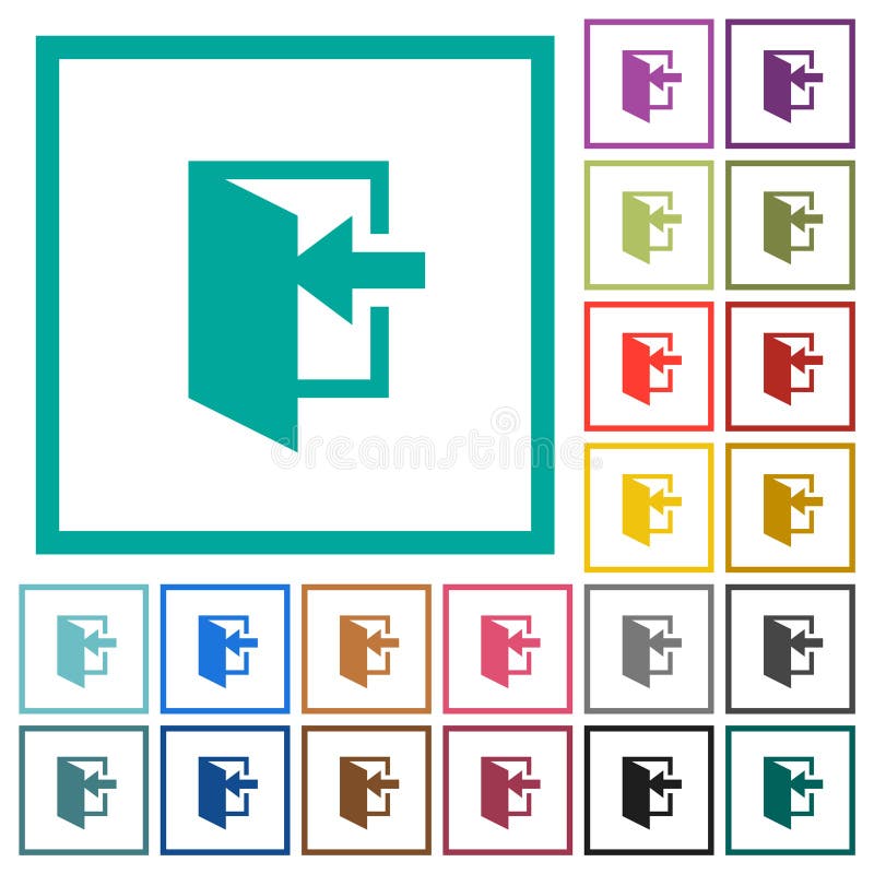 Enter Key Flat Icon. Enter Button Vector Illustration Isolated on White ...