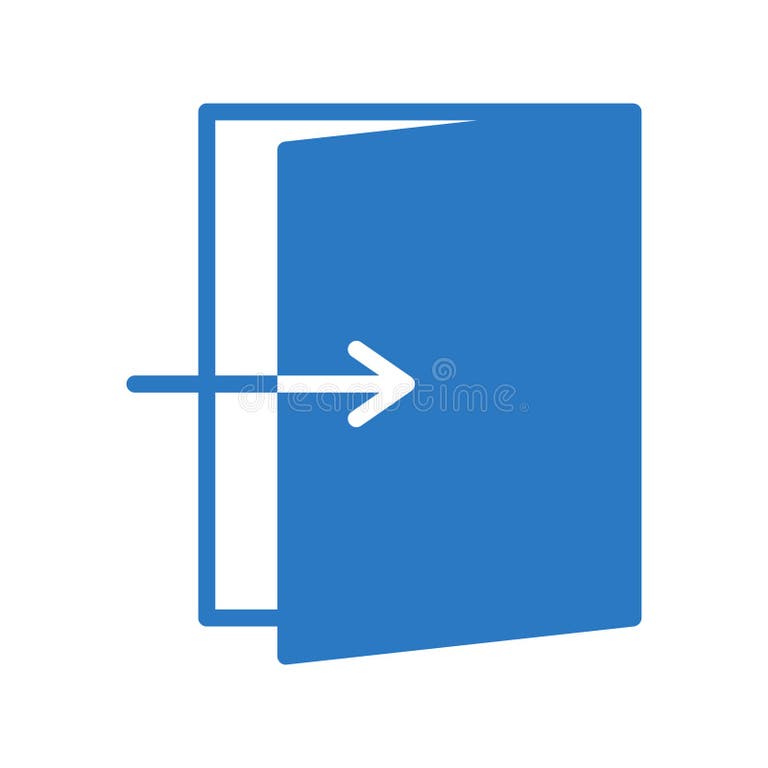 Enter Glyphs Color Vector Icon Stock Vector - Illustration of isolated ...