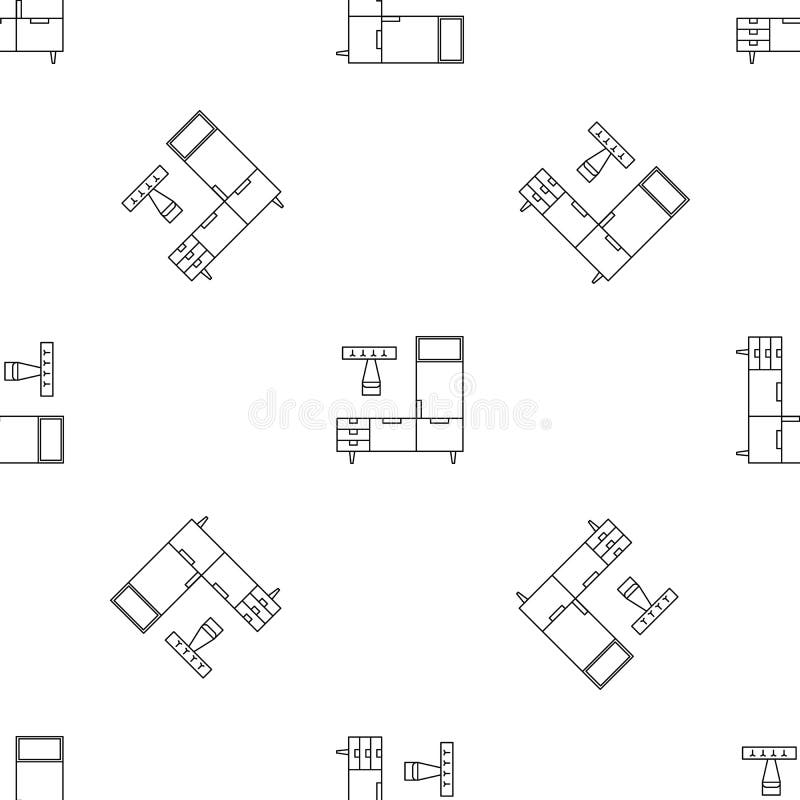 Enter Home Room Pattern Seamless Vector Stock Vector - Illustration of ...