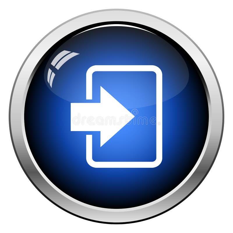 Enter or Log in Icon. Isolated on White Stock Illustration ...