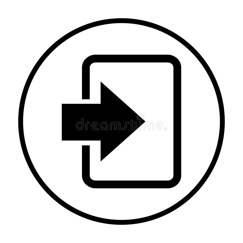 Enter Icon stock vector. Illustration of arrow, geometric - 148500407
