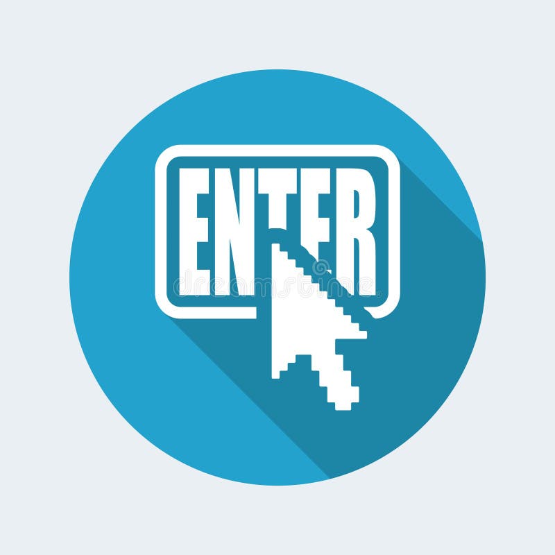 Enter icon stock vector. Illustration of single, access - 96395463