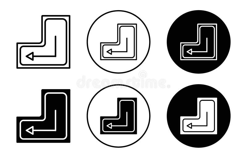 Enter icon stock vector. Illustration of arrow, digital - 326102937