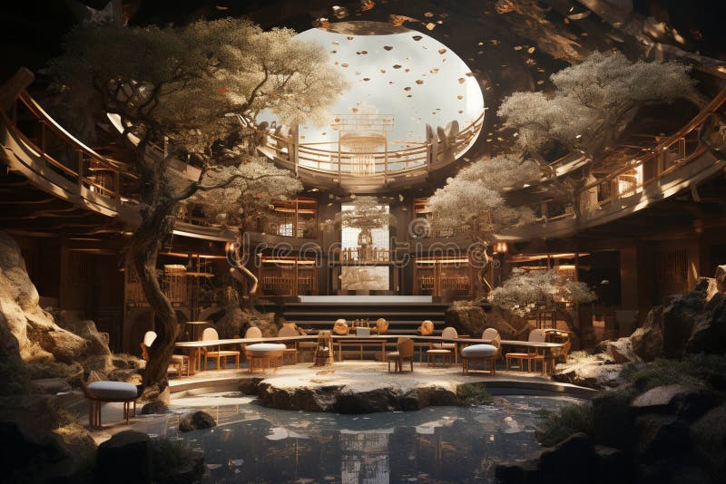Enter an Interdimensional Tea House Where Stock Illustration ...