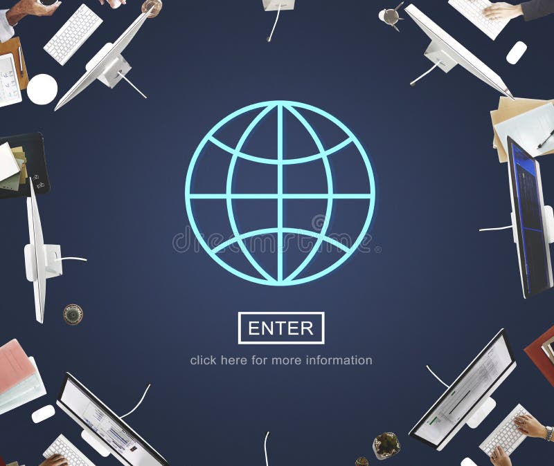 Enter Internet Computer Privacy System Protection Concept Stock ...