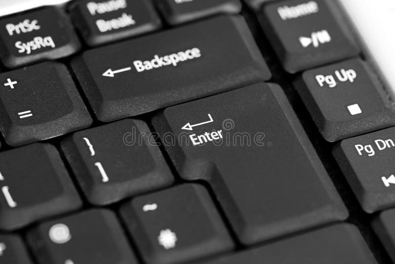 Enter key stock image. Image of laptop, blurred, technical - 1169951